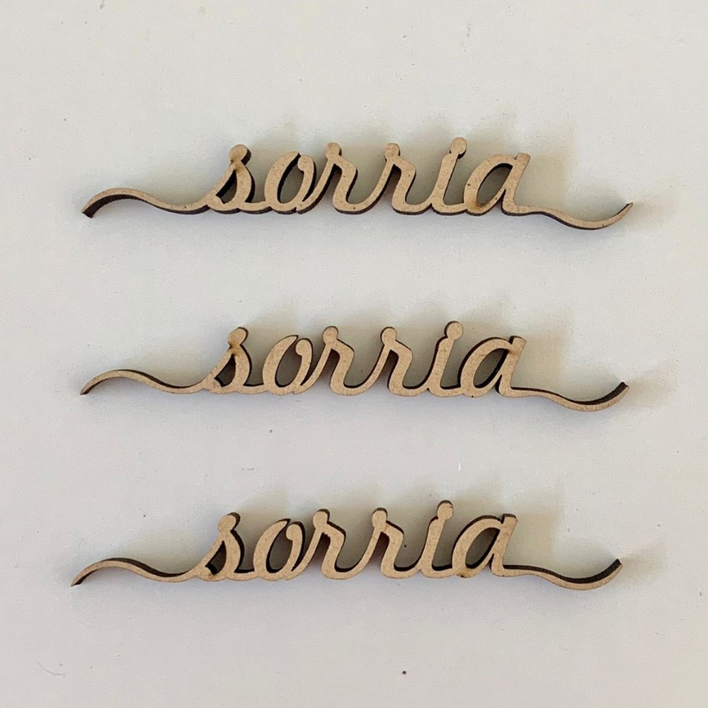 MDF na Web - cod: 2230 - Kit Com 3 Palavras Sorria